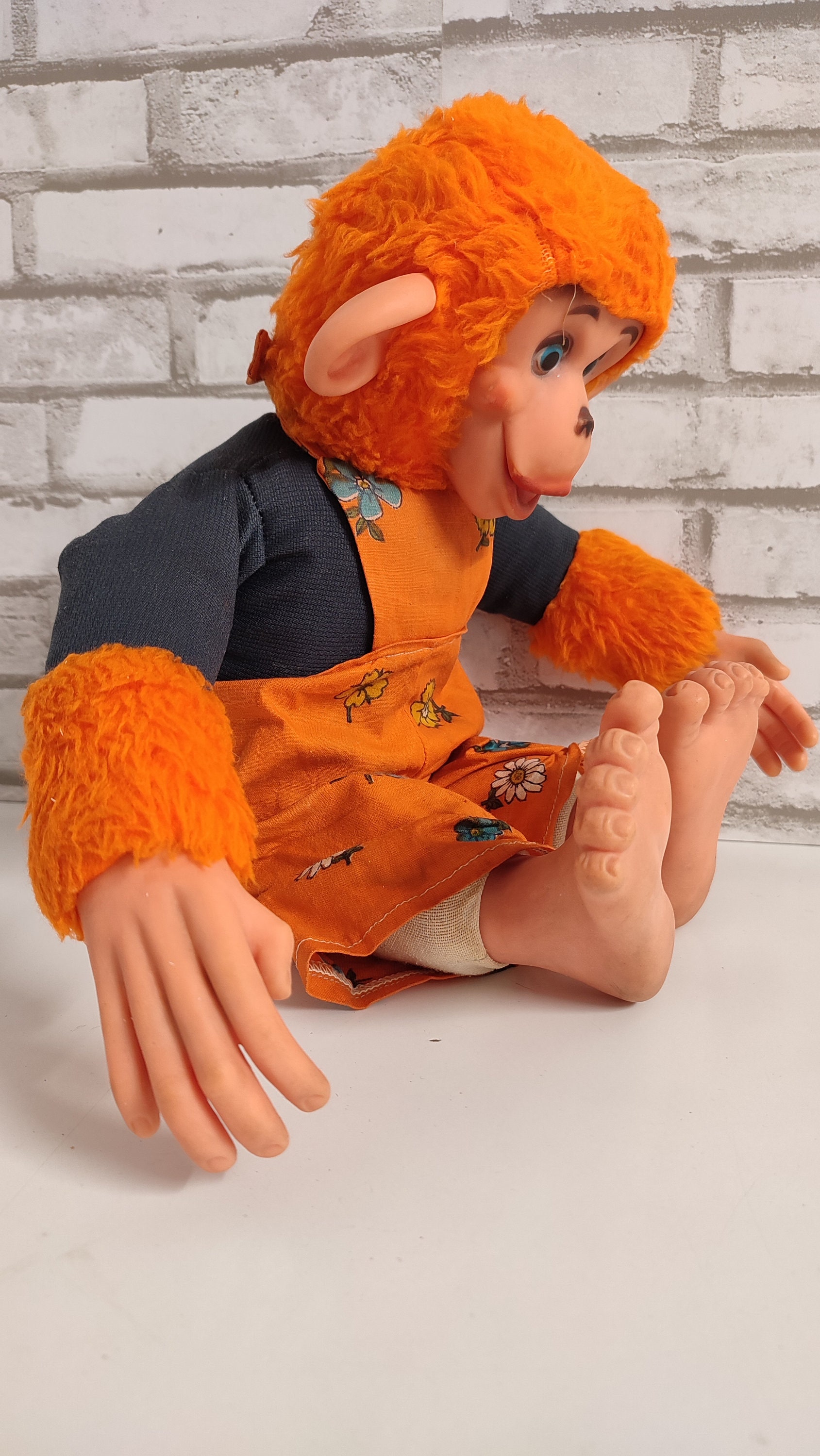 Gundrushton Rubber Face Monkey Gund Doll Stuffed - Etsy