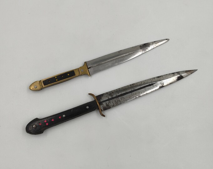 Vintage Macedonian Bulgarian Balkan Knives Gabrovska, Vintage Dagger ...