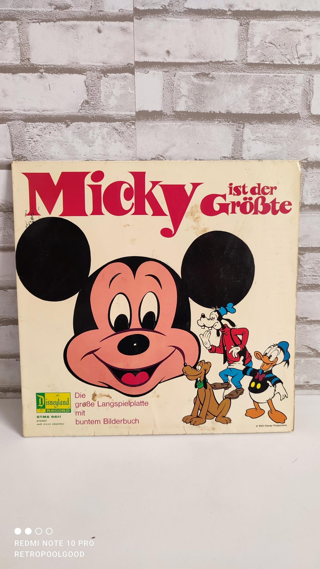 Micky Ist Der Größte Disney Production Vinyl, LP, Album - Etsy