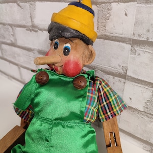 Pinocchio Marionette Puppet, Pinocchio Wooden Hand Curved String Puppet ...