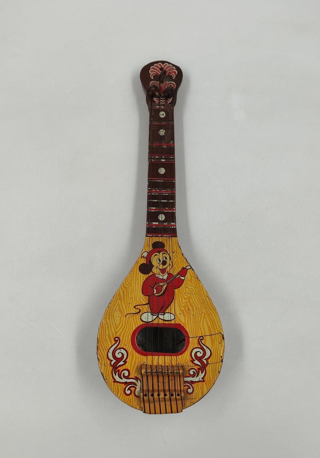 Vintage Mandolin Litho Tin Toy, Collectible Litho Tin Toy, Vintage ...
