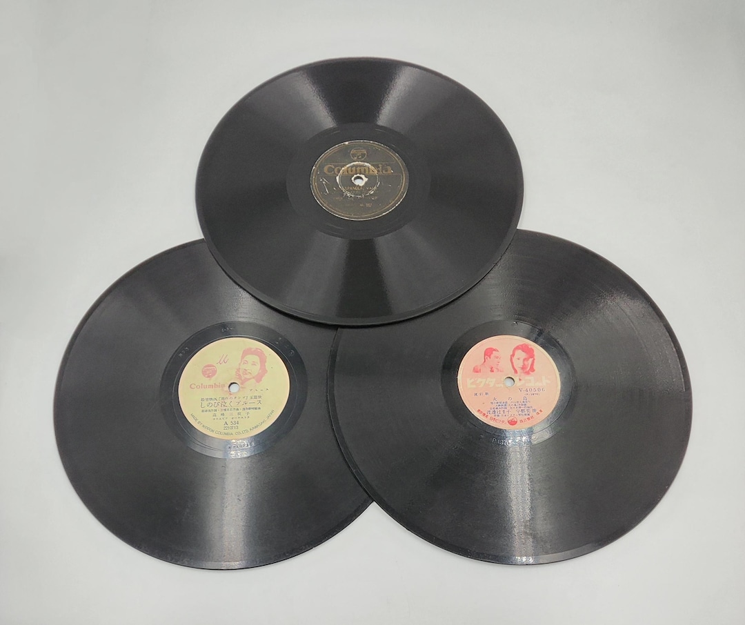 Antique Shellac 78rpm Records Made in Japan, Vintage Shellac Record ...