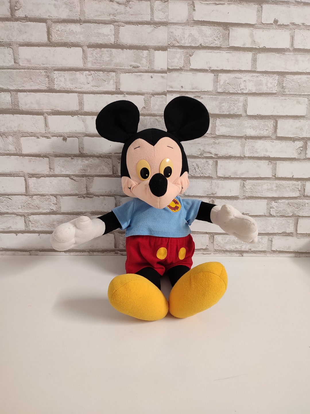 Mickey Mouse Talking Mickey Vintage Plush Toy - Etsy