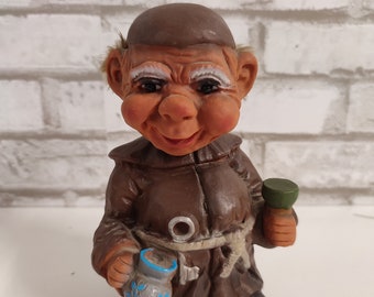 Vintage 1960s HEICO Bobble Head Nodder Drunk Monk Trolls Bobblehead ...