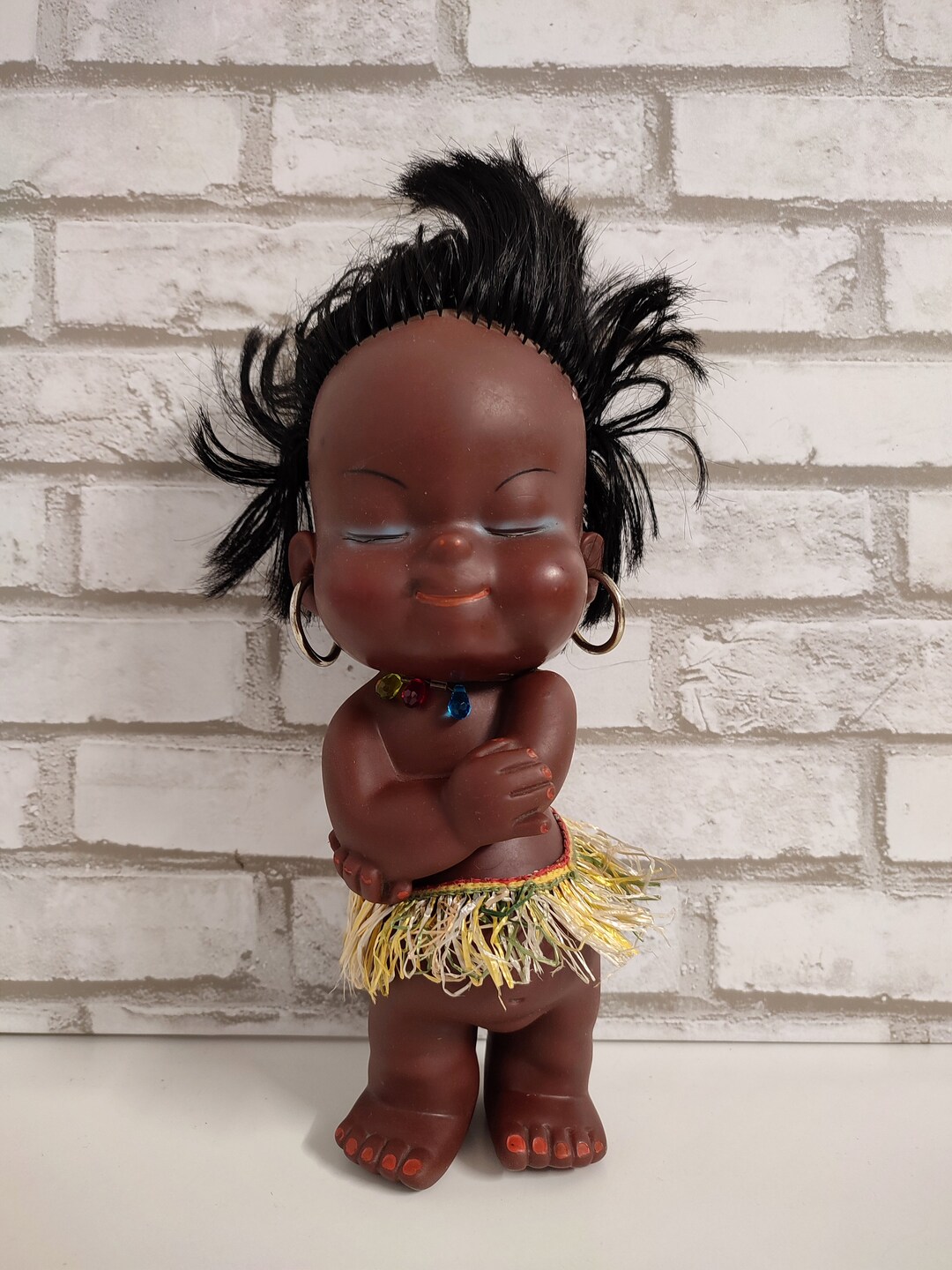 Hawaiian Doll, Art Doll, Collectible Doll, Hula Girl Doll, African ...