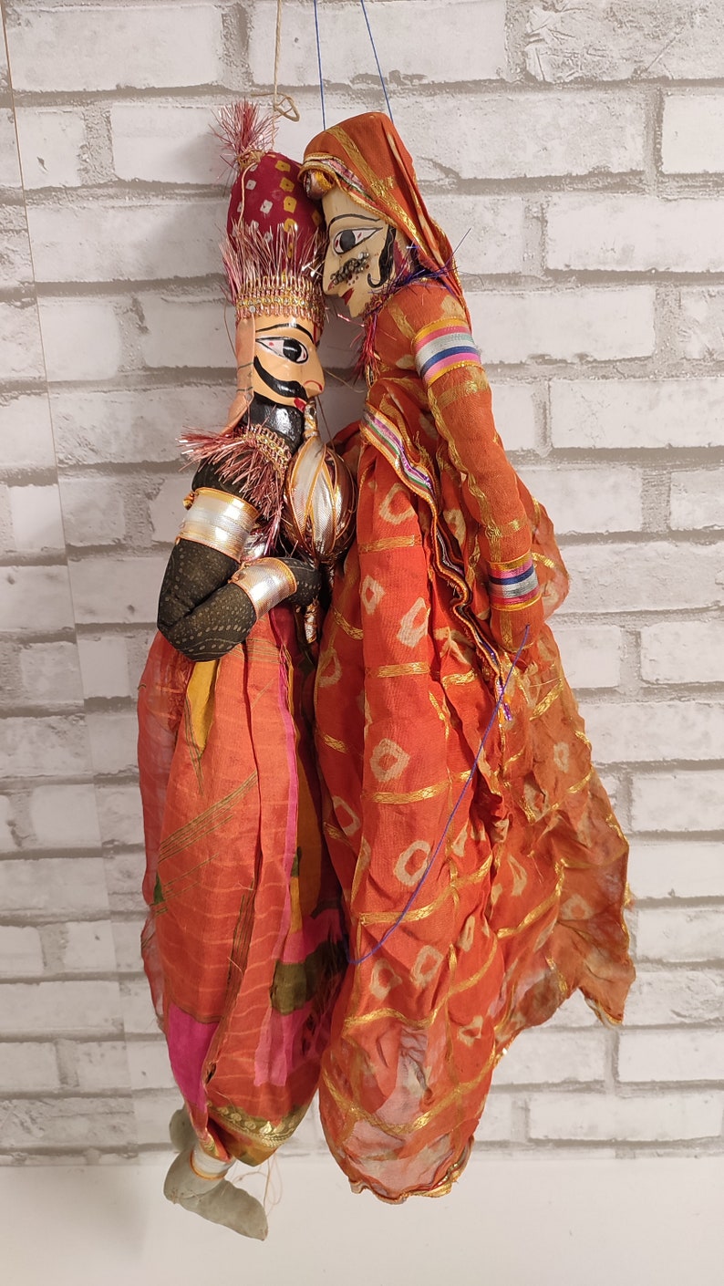 Rajasthani Puppet, Kathputli, Traditional Handmade Puppet Wedding ...