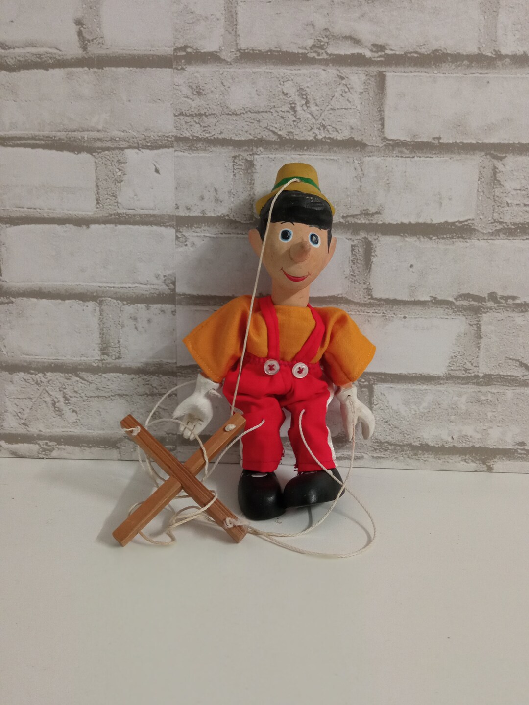 Pinocchio Marionette Puppet, Pinocchio Wooden Hand Curved String Puppet ...