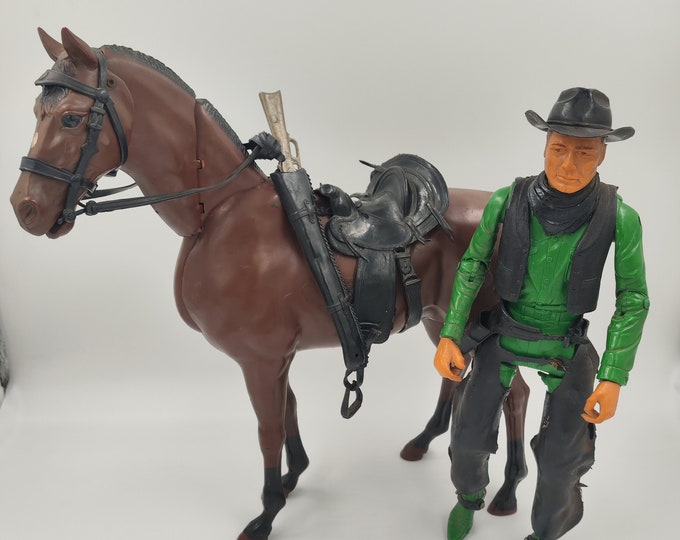 Marx Toys Johnny West Vintage Figure & Thunderbolt Brown Horse With ...