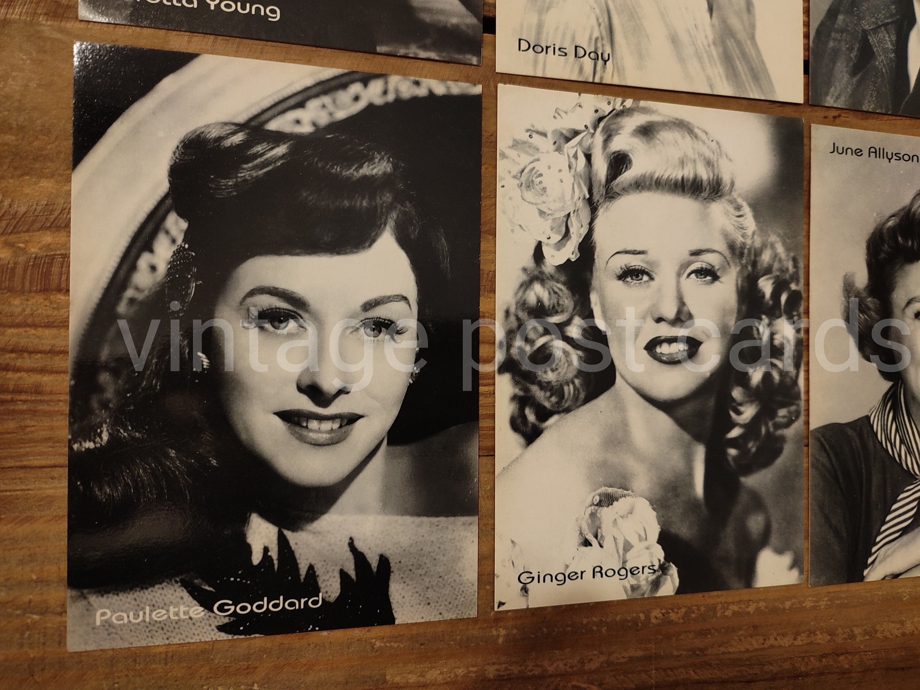 Hollywood Star Actress Vintage Post Cards Lot - Etsy