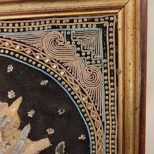 Burmese Kalaga Tapestry Burma Antique Frammed - Etsy