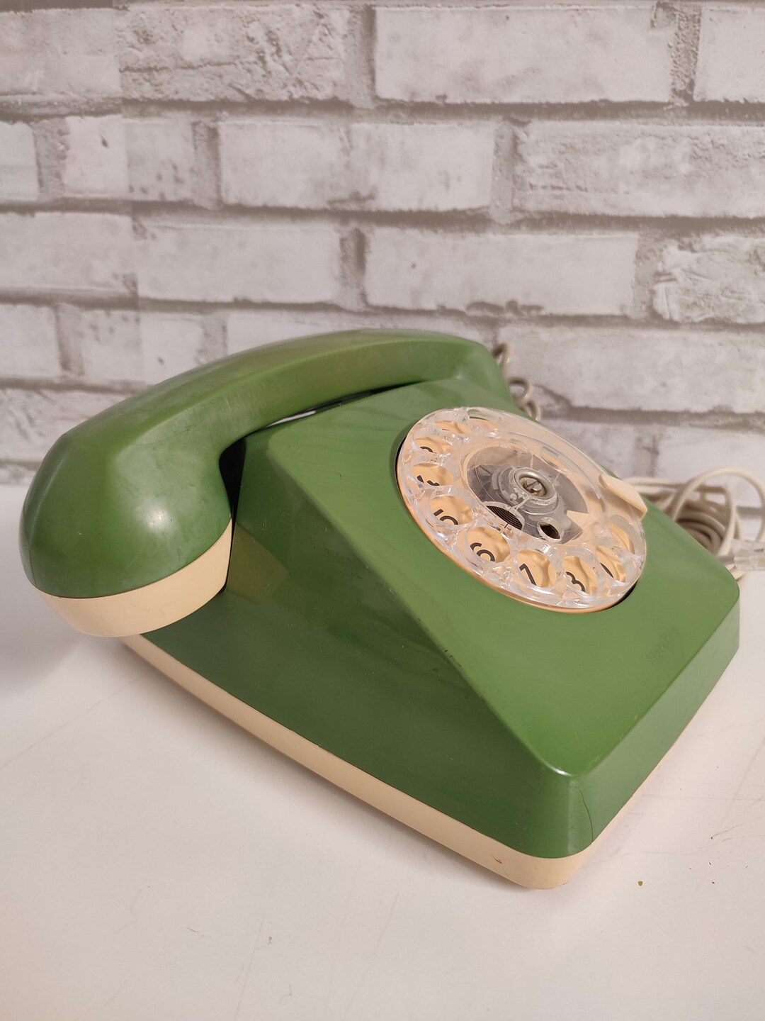 Bakelite Rotary Telephone Green Color - Etsy UK