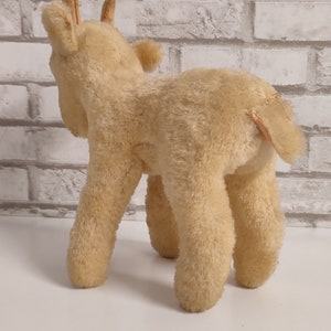 Steiff ? Vintage Mohair Zicky Goat ,sheep, Stuffed Animal Medium Size ...