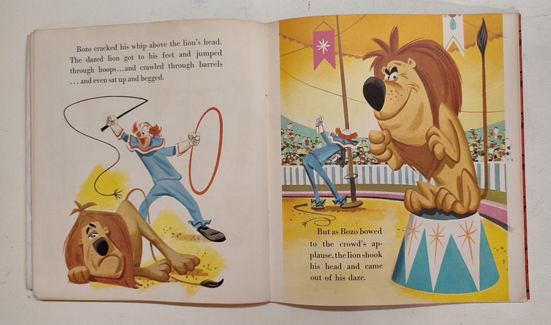 BOZO the Clown Little Golden Book With 45 RPM Record by Larry Harmon - Etsy