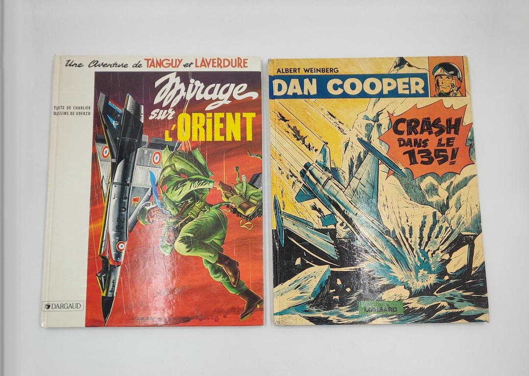 Vintage French Comic Books Lot Bundle, Tanguy Et Laverdure Comic Book ...