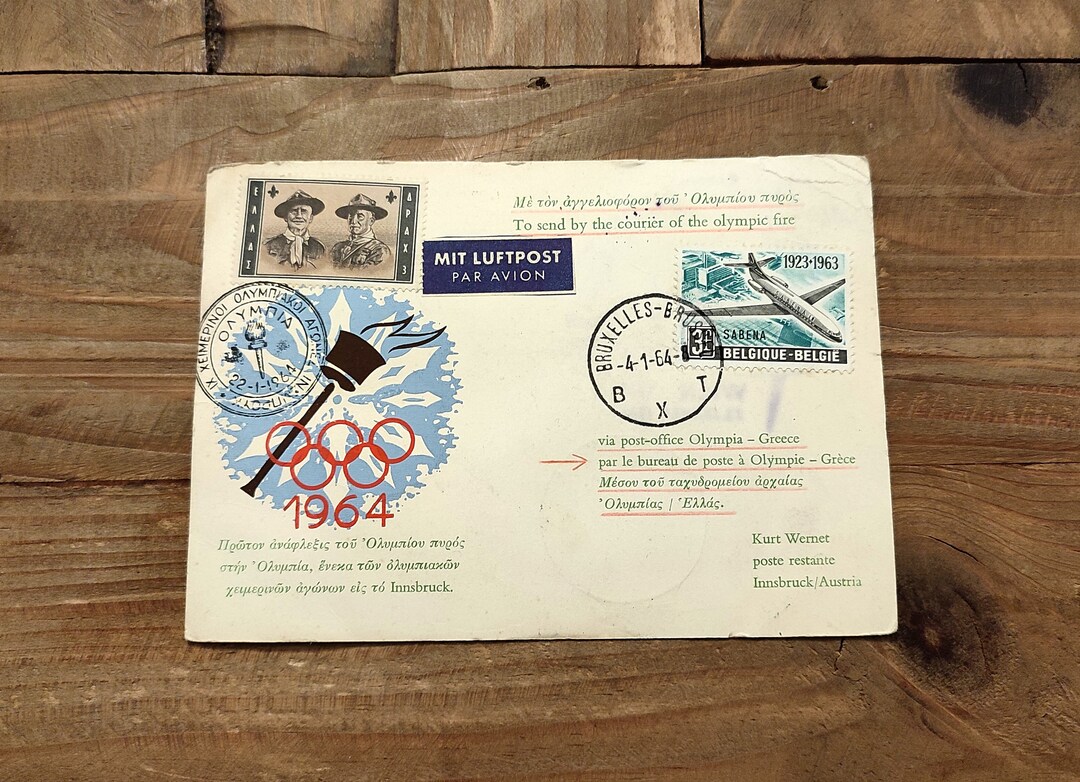 First Day Cover of Olympic Games 1964 - Etsy