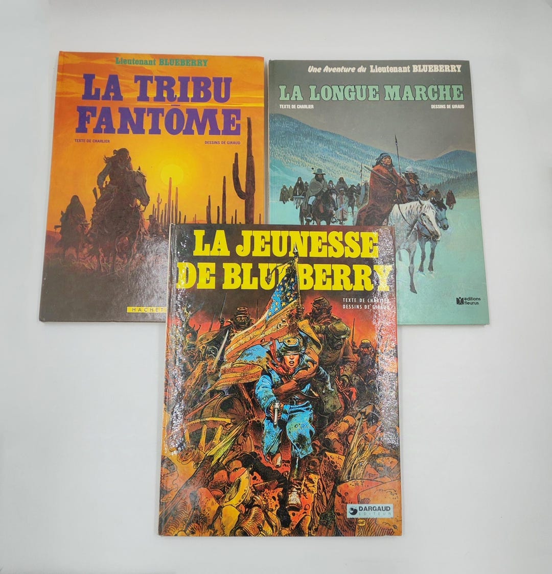 Lieutenant Blueberry Comics, Vintage Western Cowboy French Comic Books ...