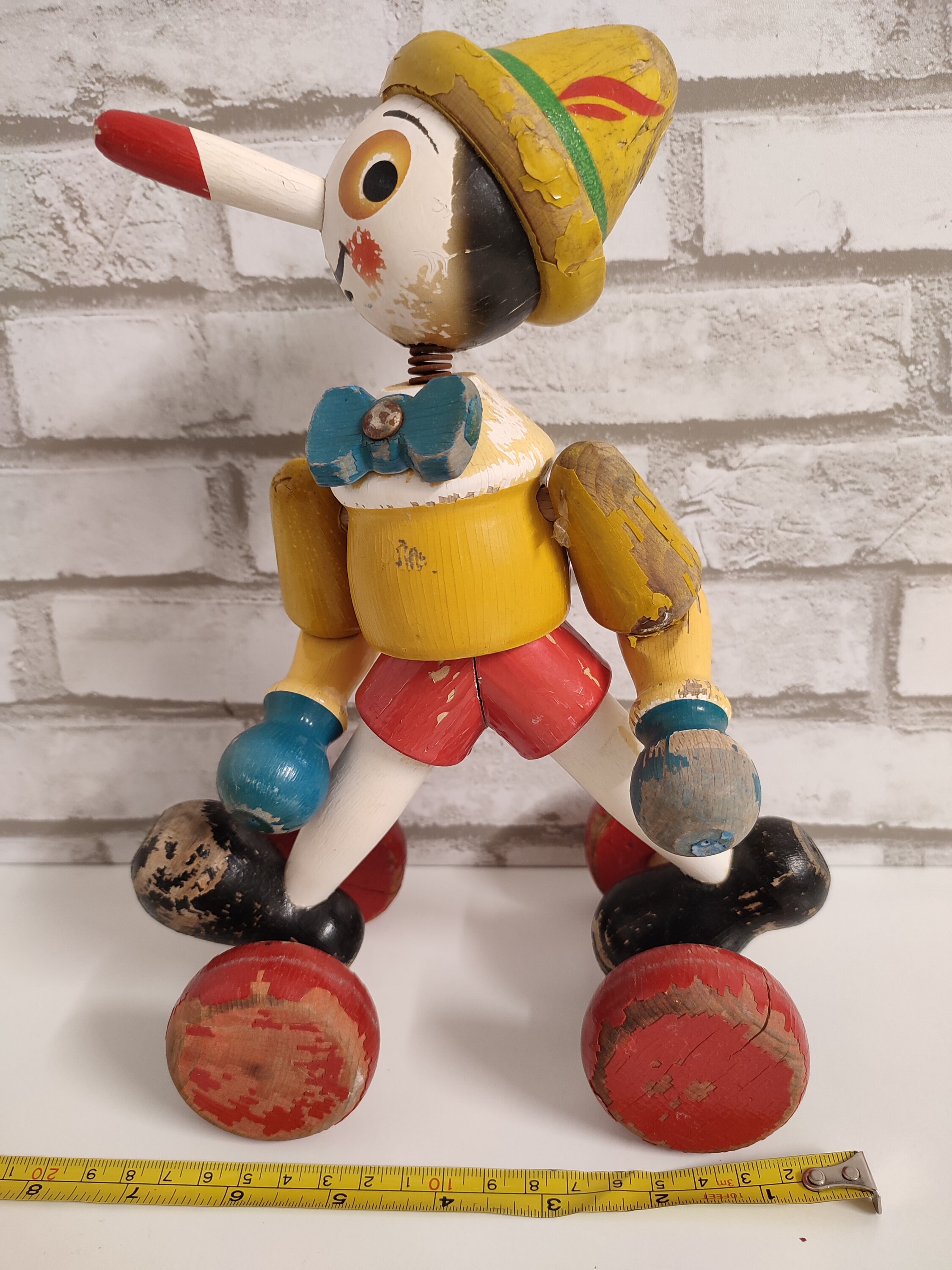 Pinocchio Wooden Toy Pinocchio Plull Toy Pinocchio Figure - Etsy