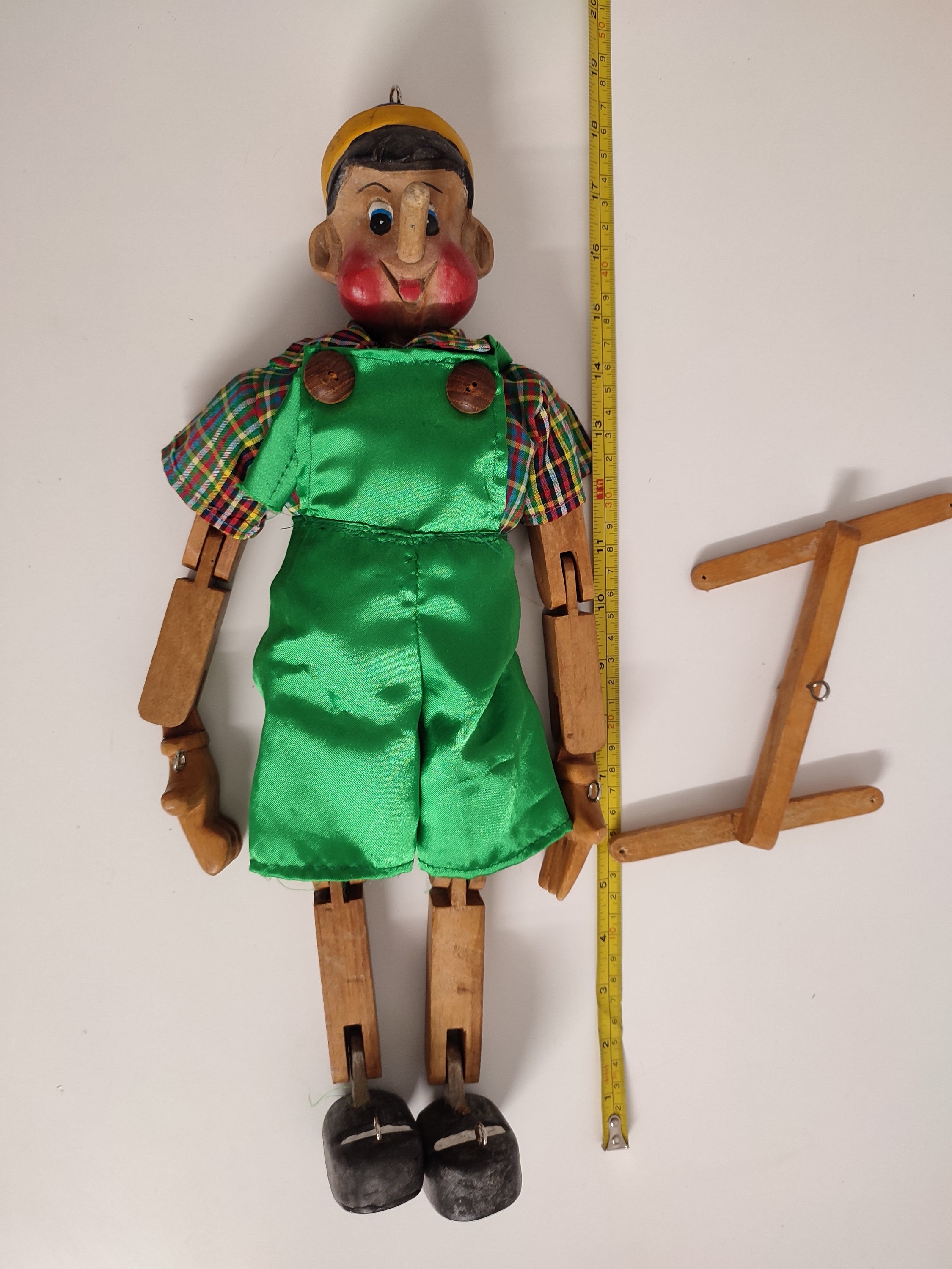 Pinocchio Marionette Puppet Pinocchio Wooden Hand Curved - Etsy