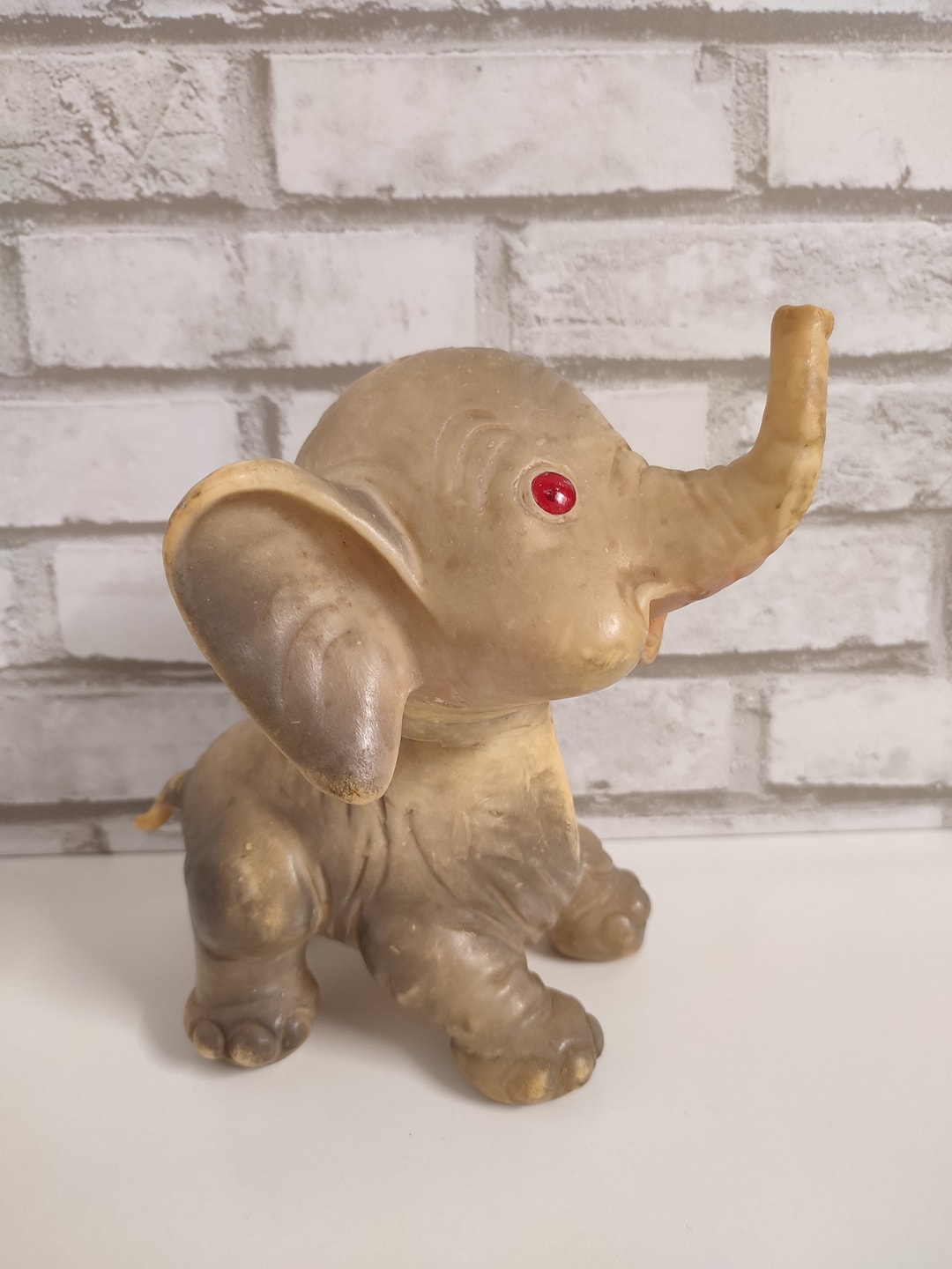 Rubber Toy Elephant squeeze Toy From 70's vintage Toy - Etsy