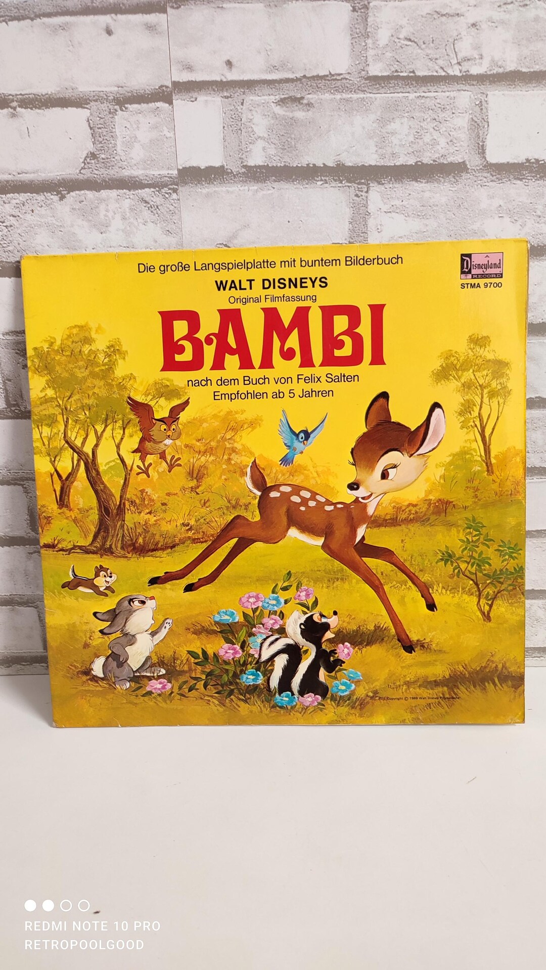 Walt Disneys Bambi Disney 1969 Productions Vinyl,lp - Etsy