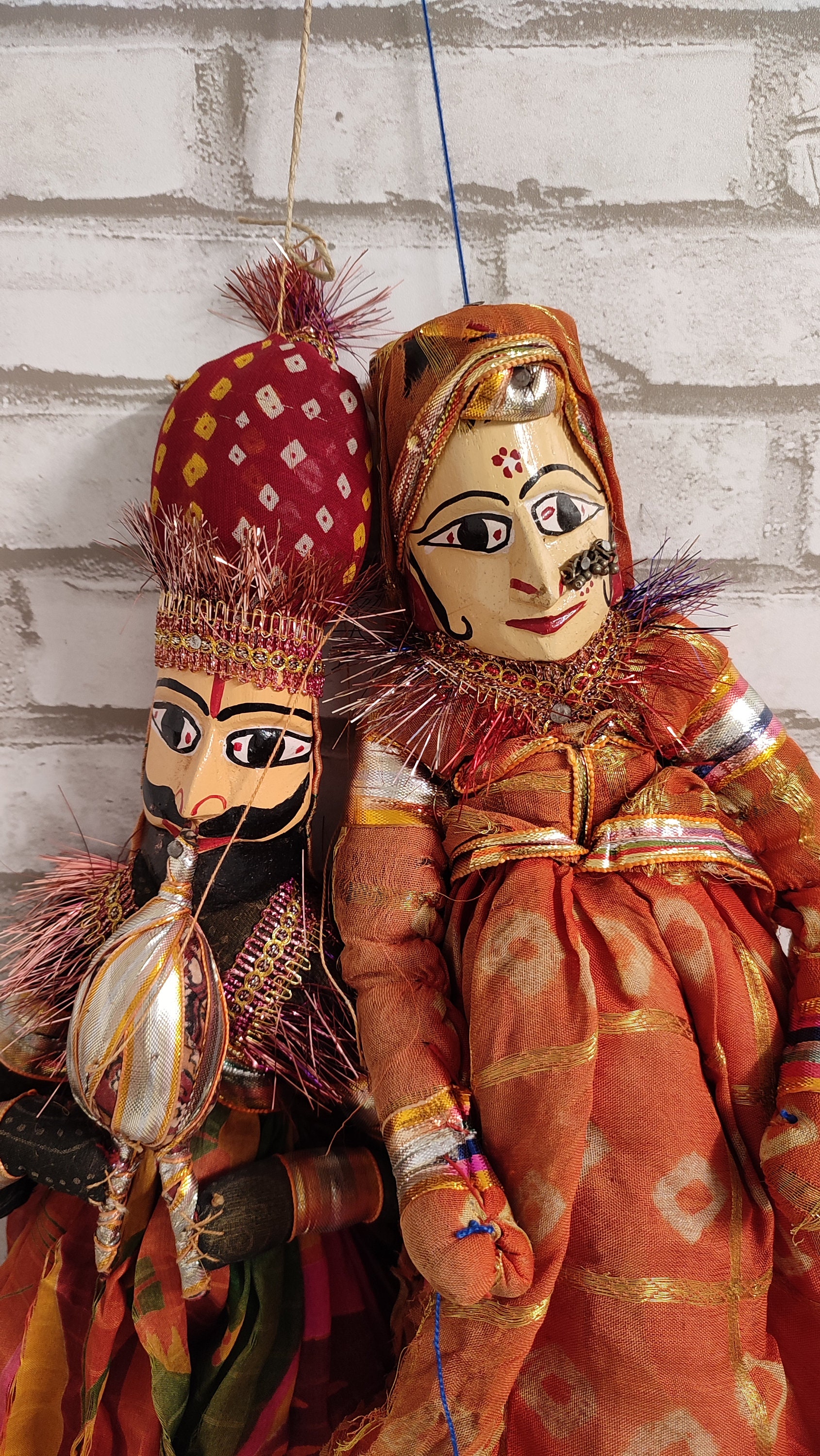 Rajasthani Puppet, Kathputli, Traditional Handmade Puppet Wedding ...