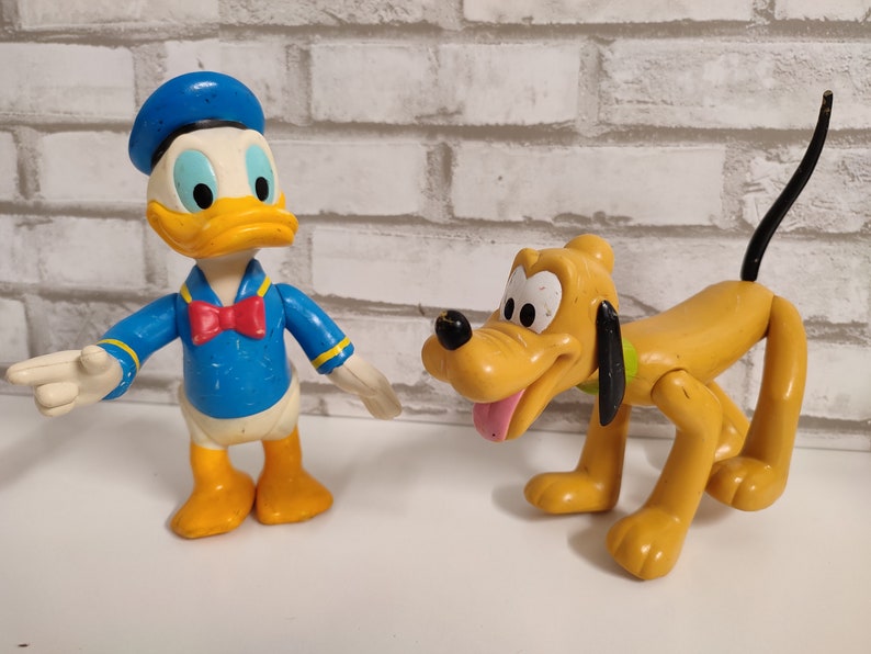 Disney Donald Duck & Pluto Toy, Disney Figure - Etsy