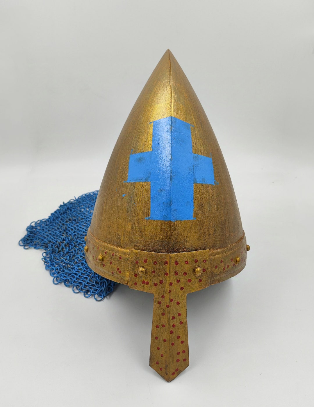 Norman Chainmail Nose Helmet, Medieval Viking Norman Armor Helmet ...
