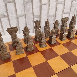 Chess Medieval Set, Russian Board Games, Chess Soviet Chess, Bakelite ...