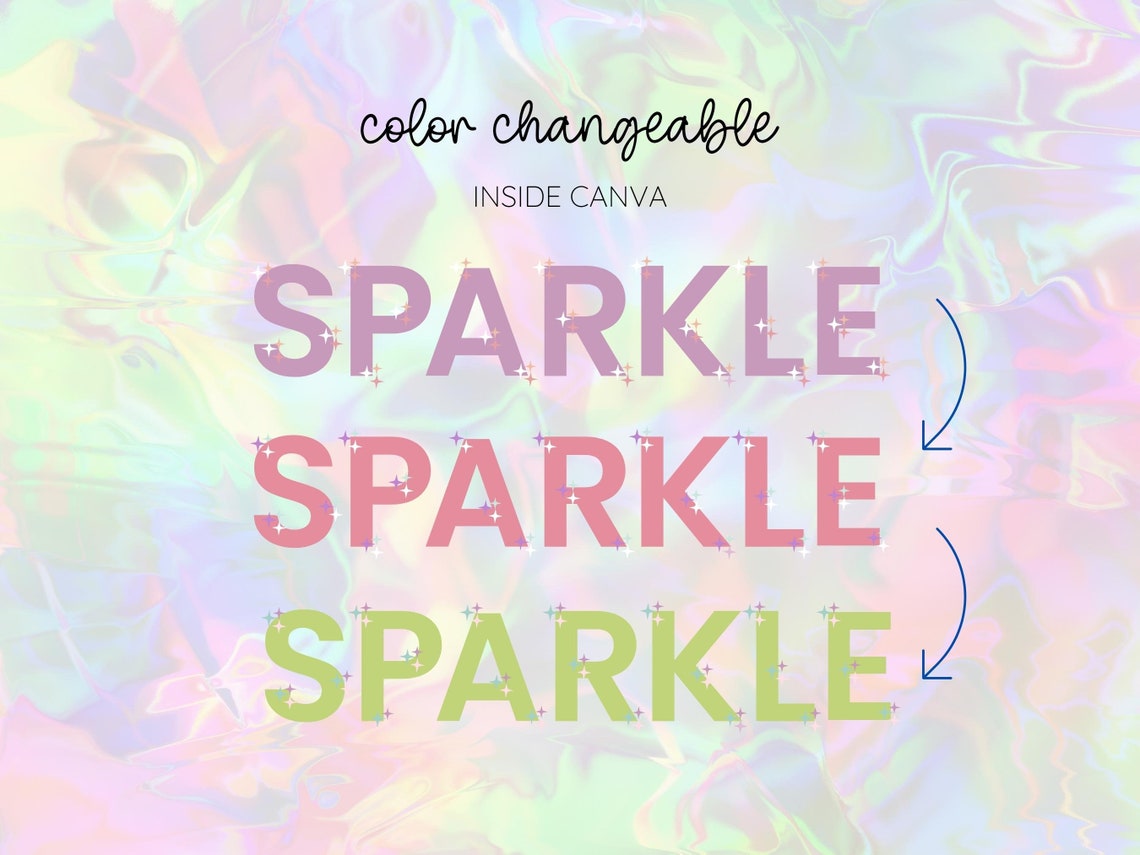 Sparkly Font Alphabet Clipart Glitter Letters Sparkle SVG - Etsy