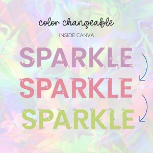 Sparkly Font, Alphabet Clipart, Glitter Letters, Sparkle SVG, Sparkle ...