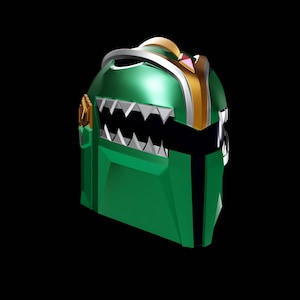 Green Ranger Mandalorian Helmet STL FILE - Etsy
