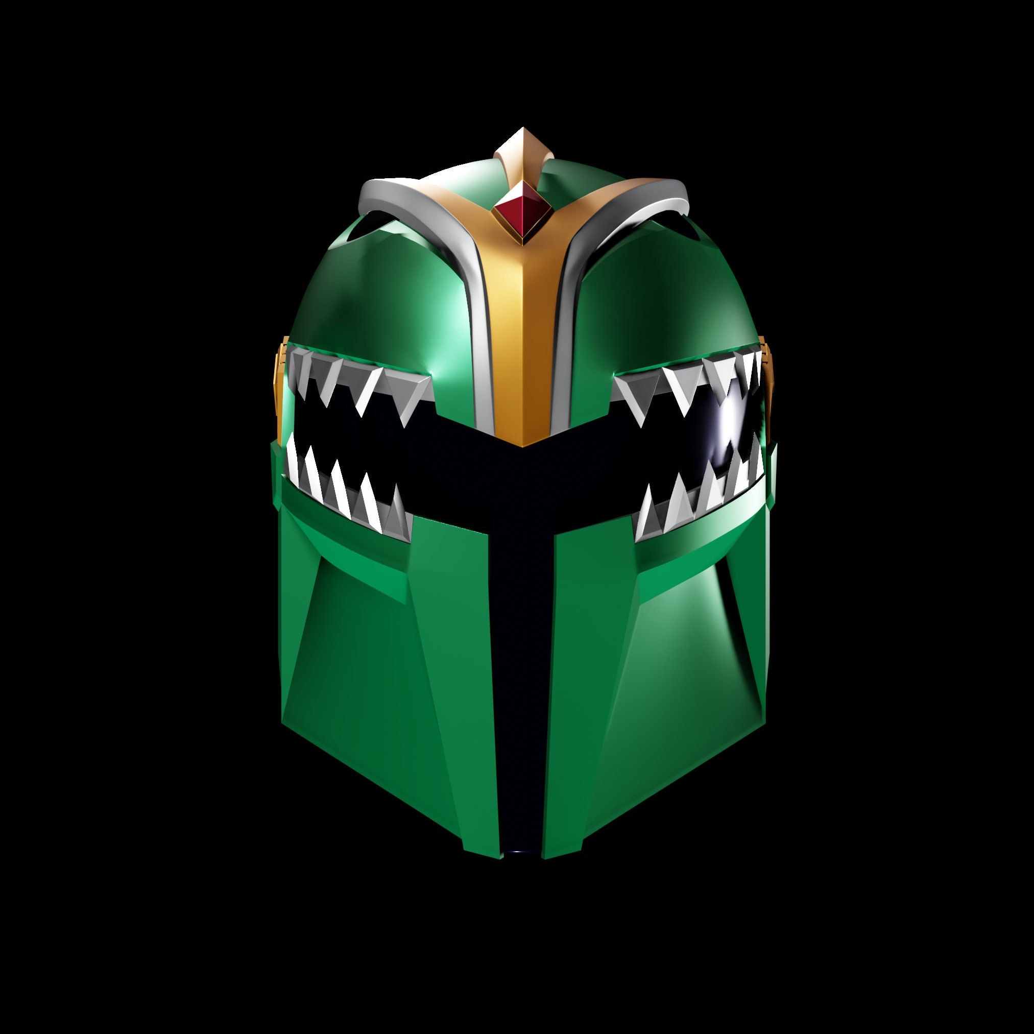 Green Ranger Mandalorian Helmet STL FILE - Etsy Australia