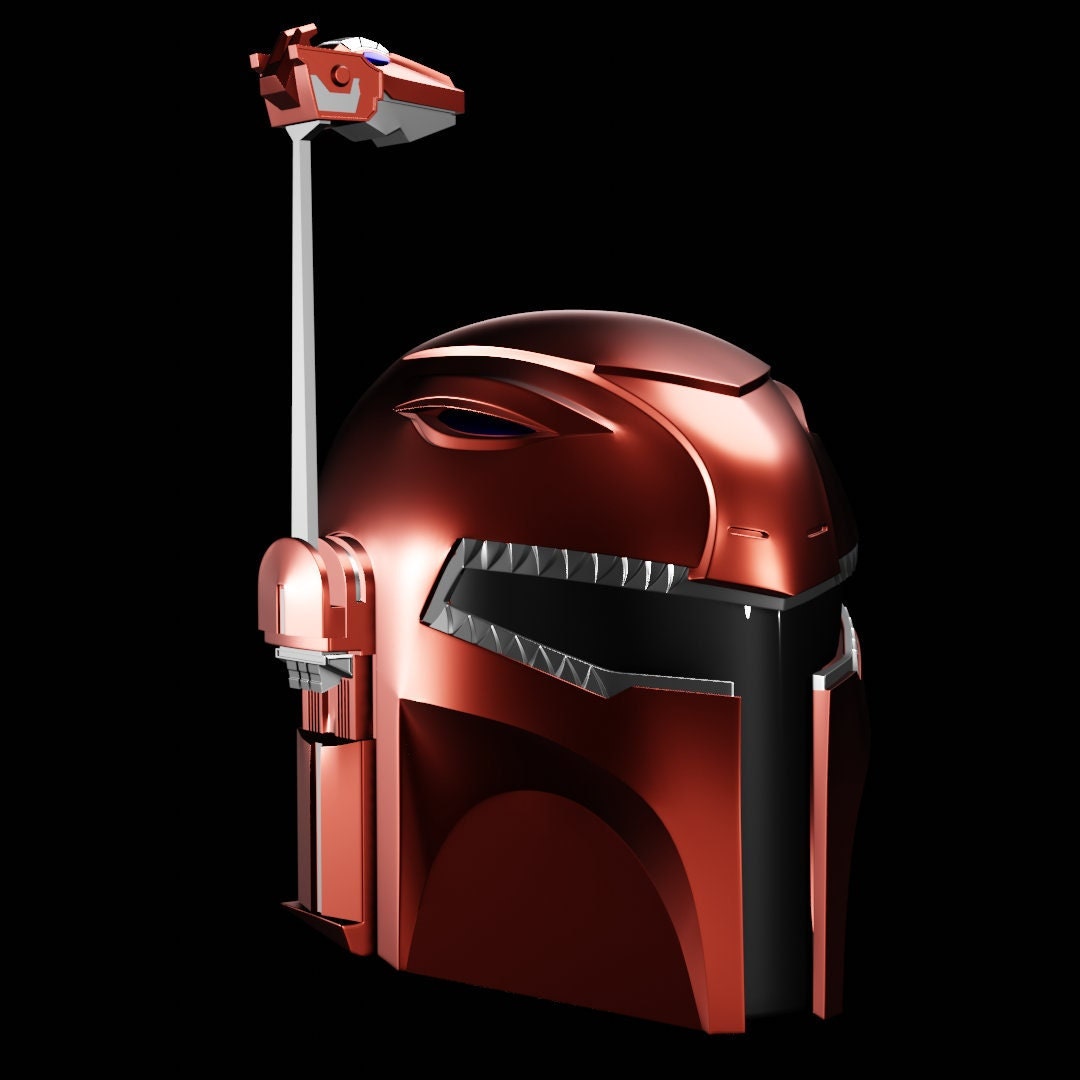 Red Ranger Mandalorian Helmet Cosplay STL FILE - Etsy Australia