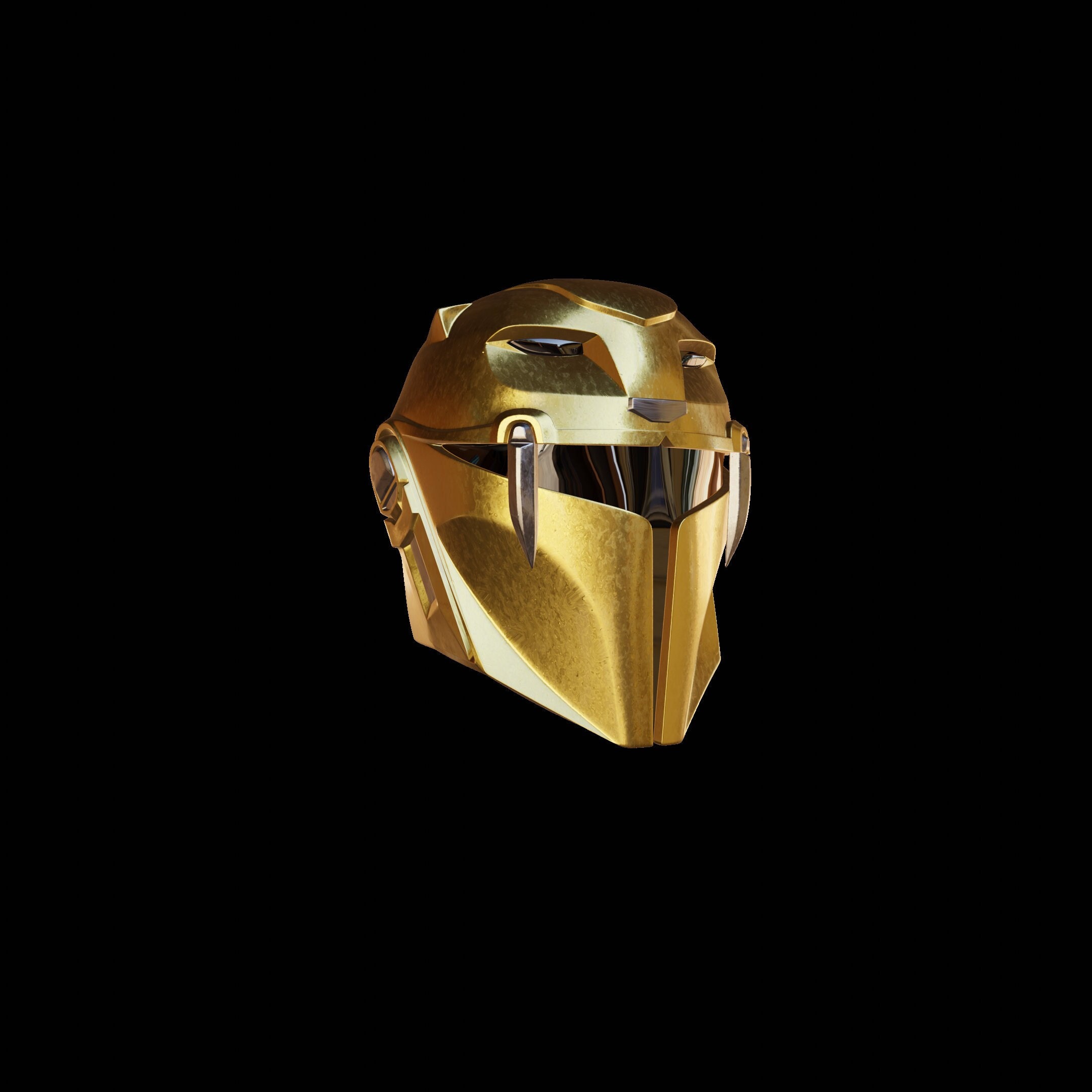 Yellow Mandalorian Power Ranger Helmet STL FILE - Etsy