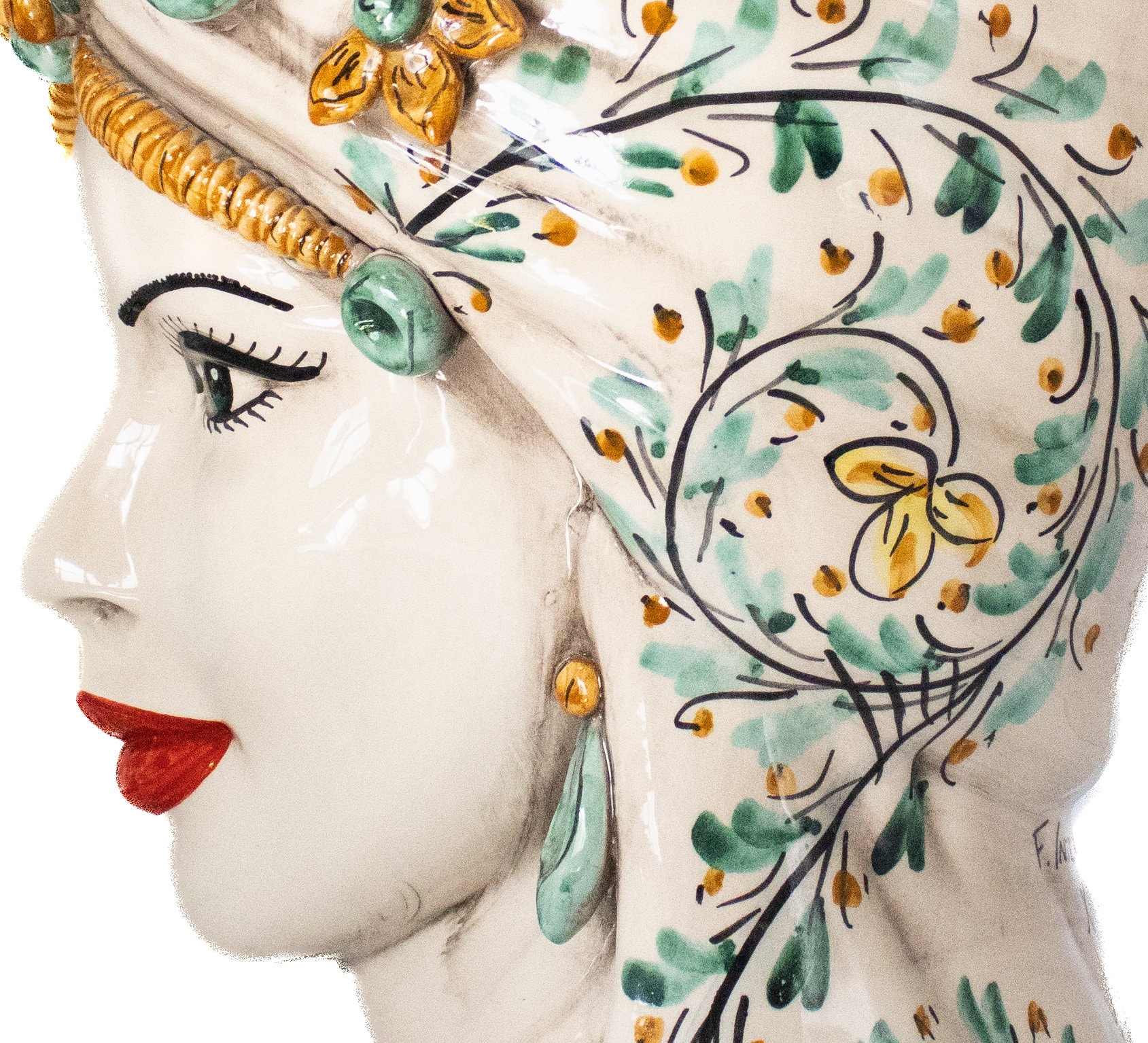 Sicilian Heads Vase - Moorish Head, Made in Italy Caltagirone Moorish ...