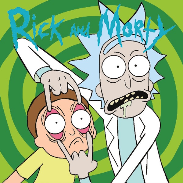 Rick and Morty Portal Tufted Rug - Etsy