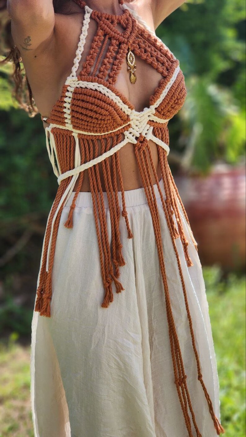 Handmade Boho Style Macrame Top - Etsy