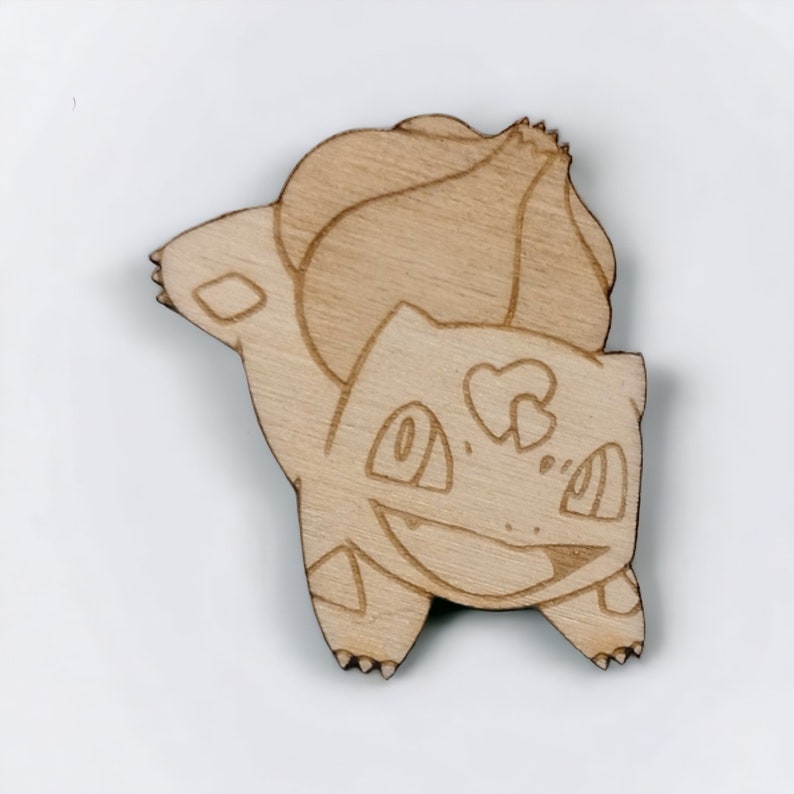 Set of 6 Pokemon Wooden Magnets & Pins Exclusive - Etsy