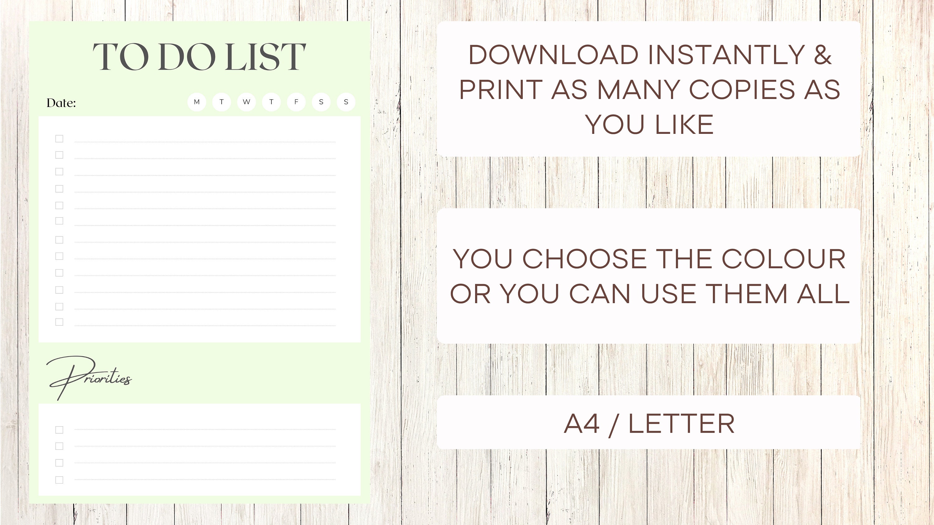 Printable to Do List, Daily To-do List, Planner, Pastel Colours, Task ...
