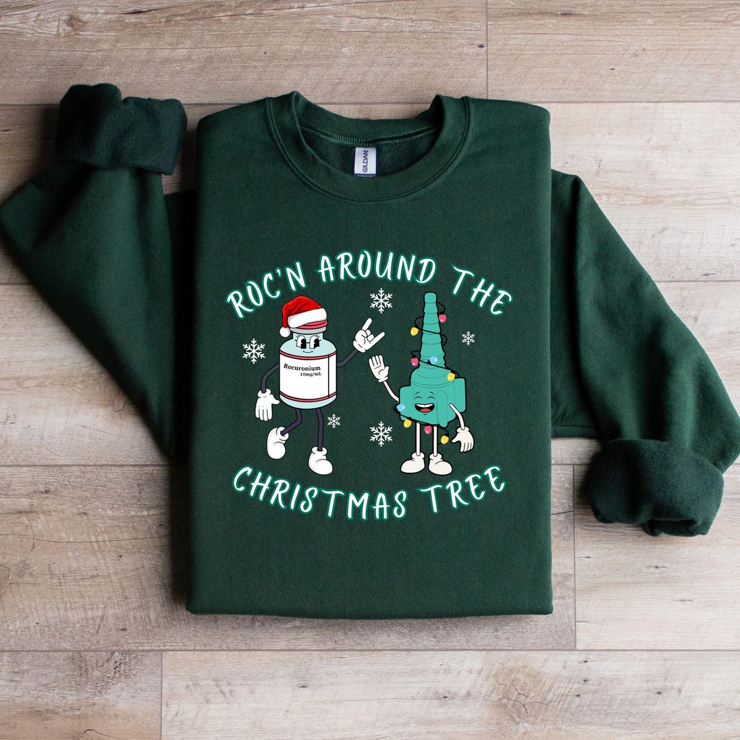 Funny Medical Christmas Sweater: Roc'n Around the Christmas Tree - Etsy