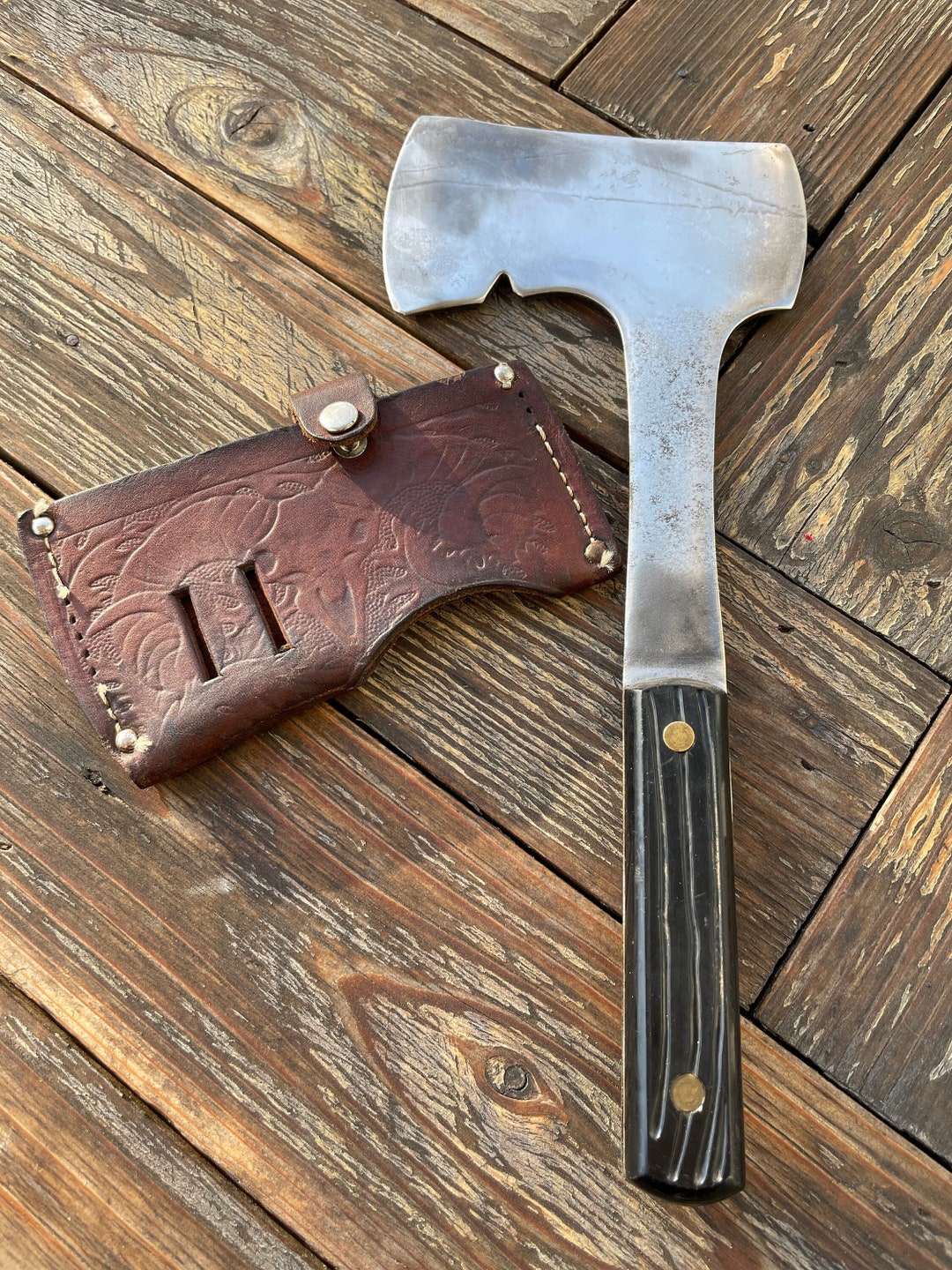Imperial Vintage Hatchet and Sheath I Light Weight Pack Hatchet I Calf ...