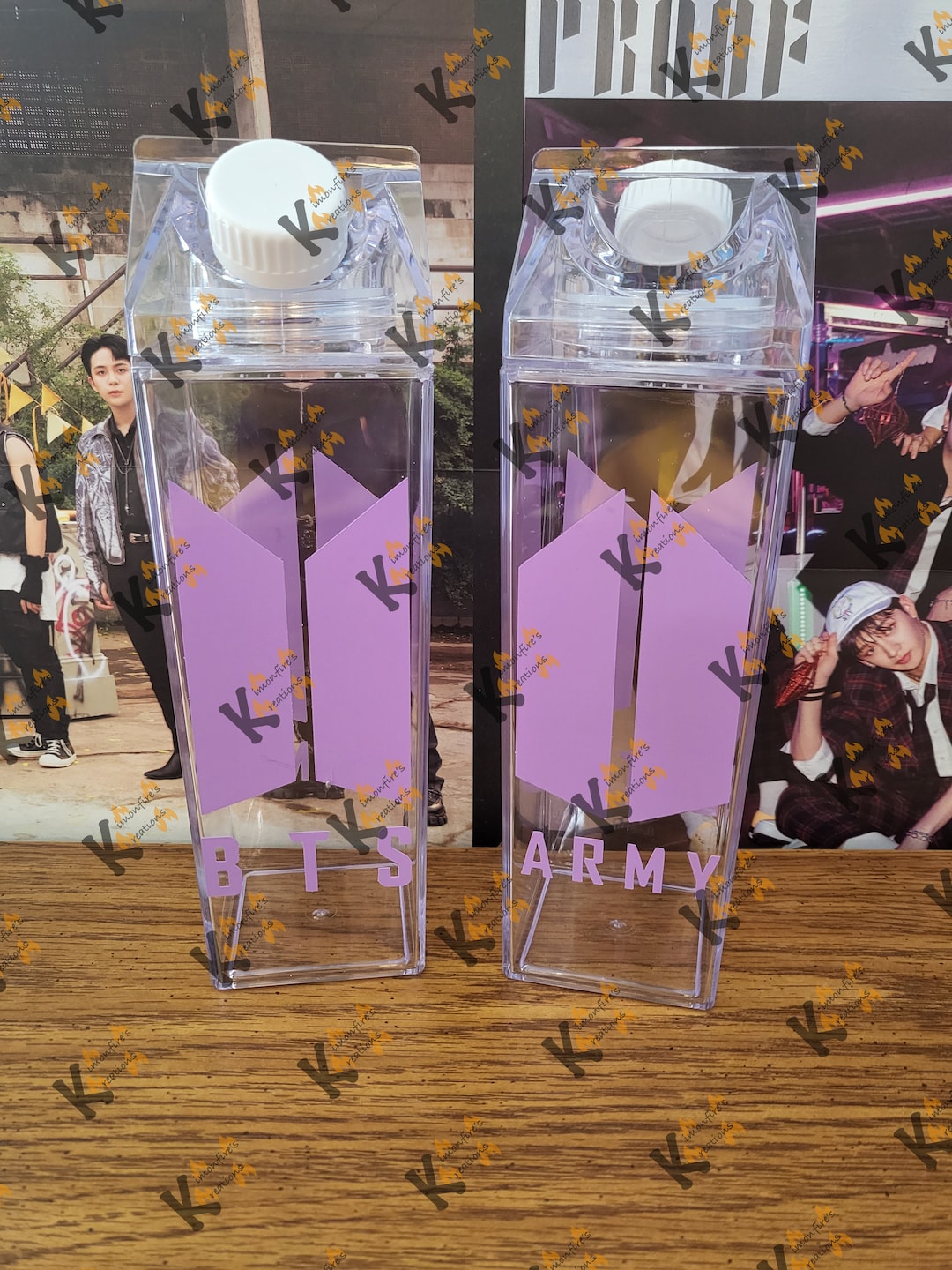 BTS ARMY Milk Carton Water Bottle | K-pop Fan Gift ...