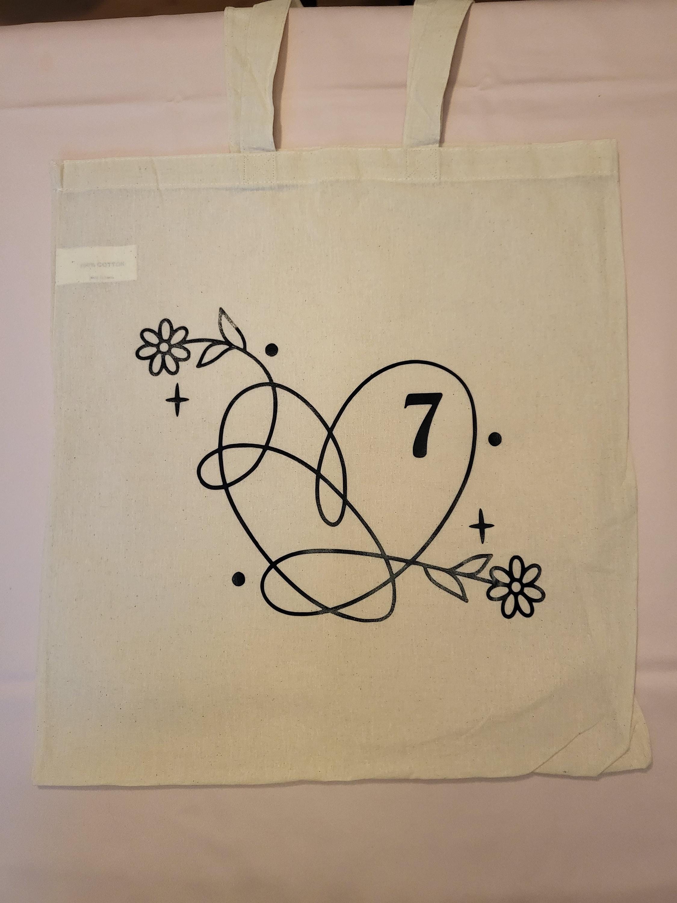 BTS Love Yourself Inspired Tote Bag | Kpop Cotton Canvas ...