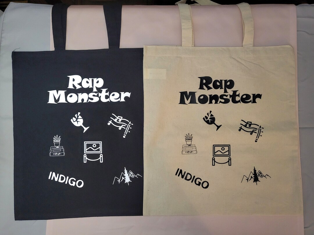 Namjoon, RM, Rap Monster Inspired Canvas Tote Bag | BTS Shopping Bag ...