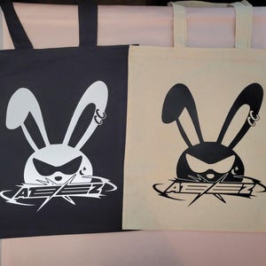 Ateez Mito Rabbit Inspired Canvas Tote Bag | Ateez Shopping Bag ...