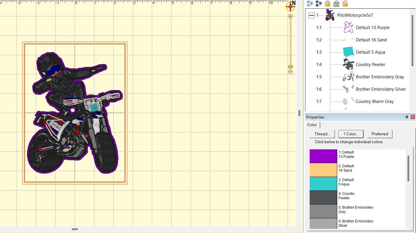 Embroidery, Digital File, Embroidery Machine, Sports Designs, Dirt Bike ...