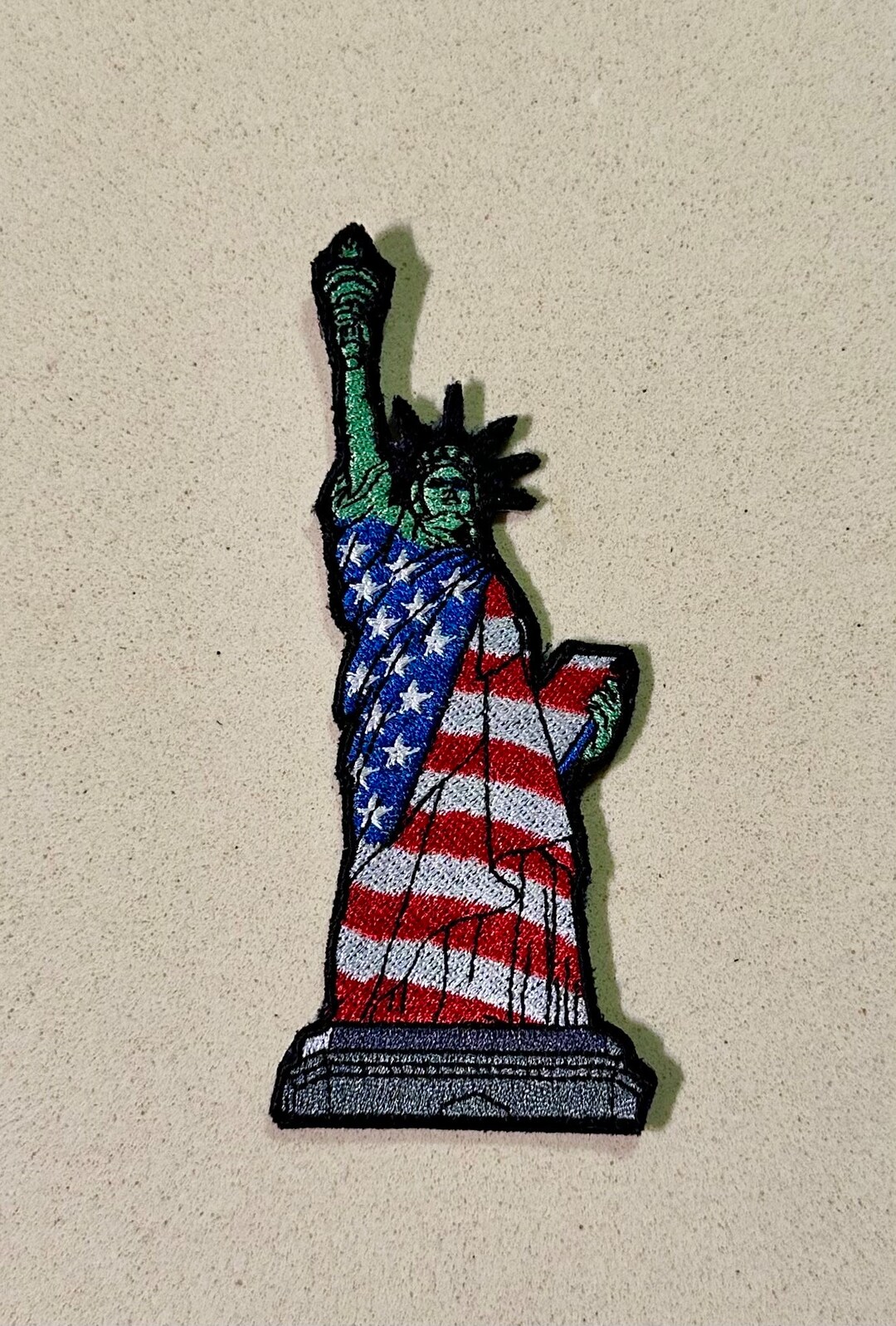 Patch for Ironing Statue of Liberty American Flag | Flag Patches, USA ...