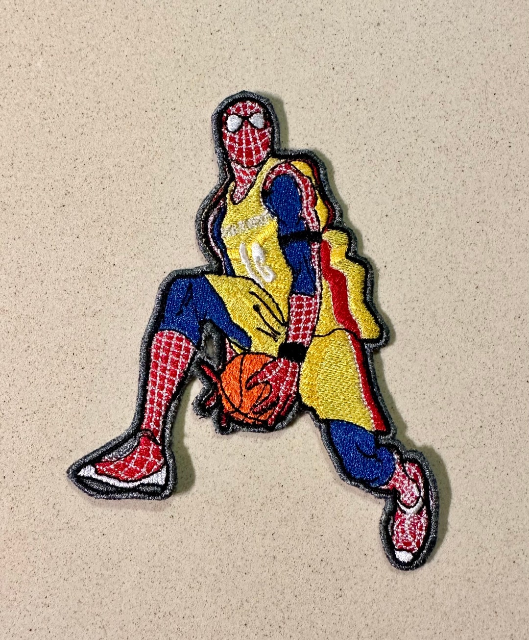Patch for Ironing Man Spider Air Dunking | Superhero Patches, Dunk ...