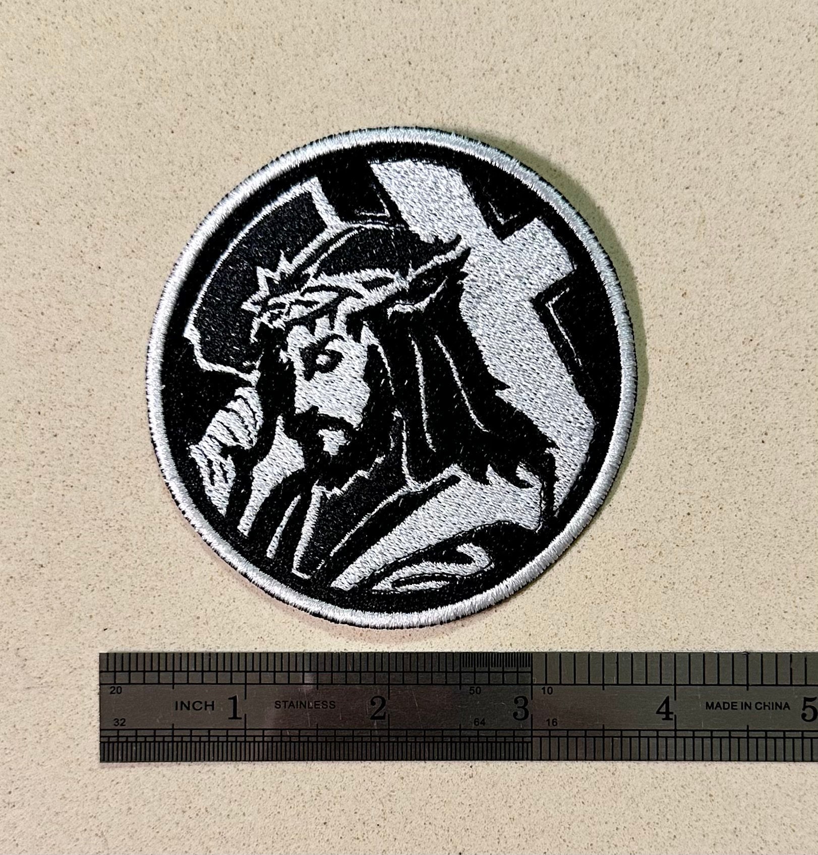 Patch for Ironing Black and White Jesus Christ | Black and White ...