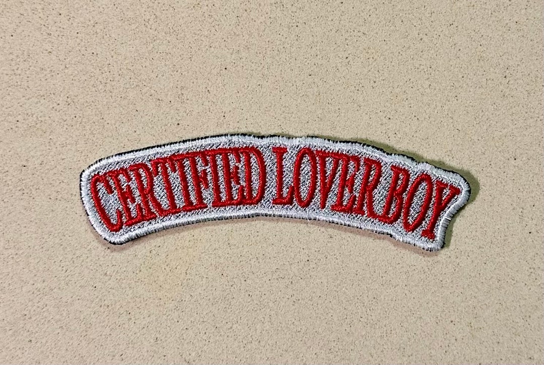 Patch for Ironing Certified Lover Boy | Fun Patches, Lover Boy Patches ...